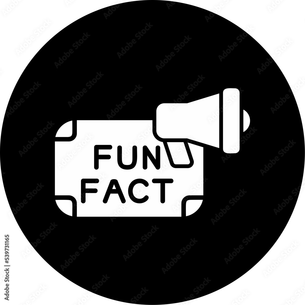 Fun Fact Icon Stock Vector | Adobe Stock