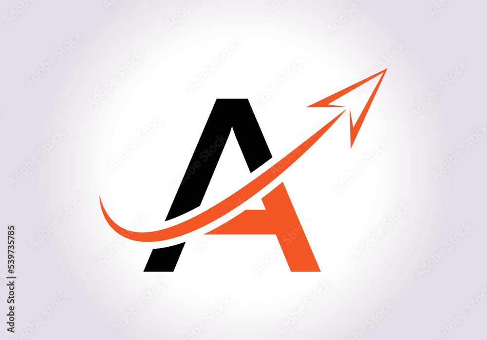 Finance Logo With A Letter Concept. Marketing And Financial Business ...