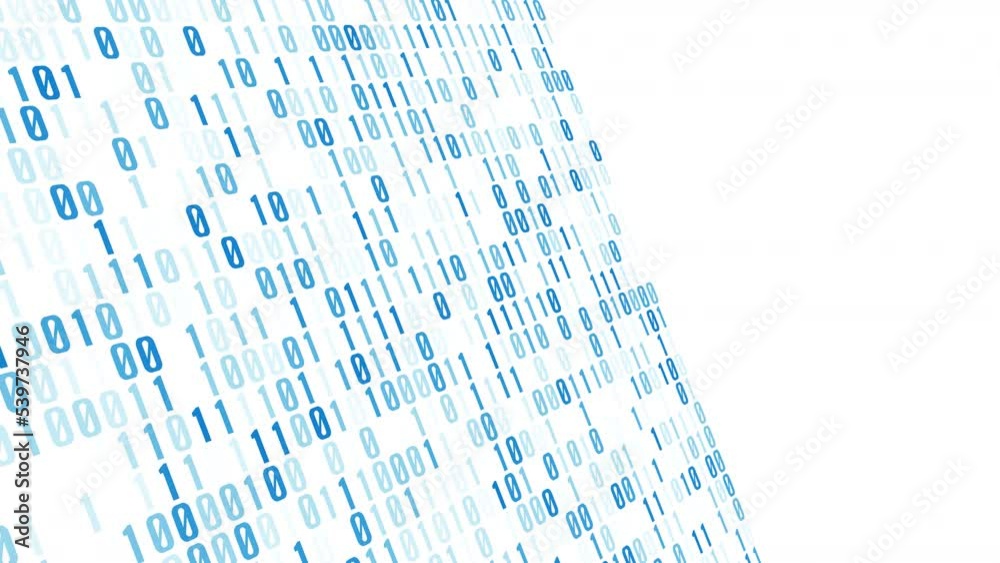 Machine learning algorithm binary concept, cyber security 4k background ...