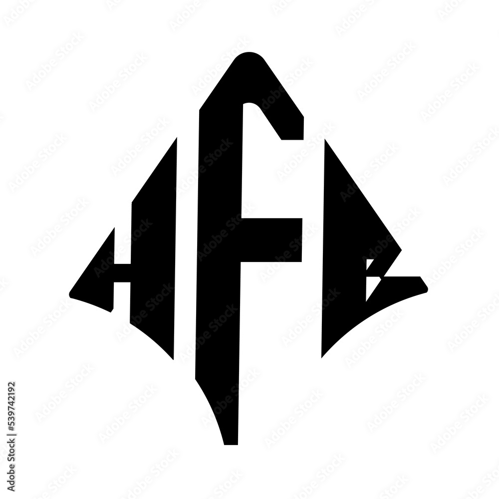 HFB logo. HFB logo letter logo design vector image. HFB letter logo ...