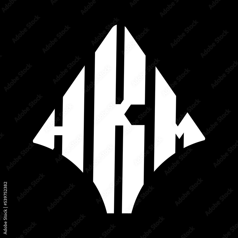 HKM logo. HKM logo letter logo design vector image. HKM letter logo ...