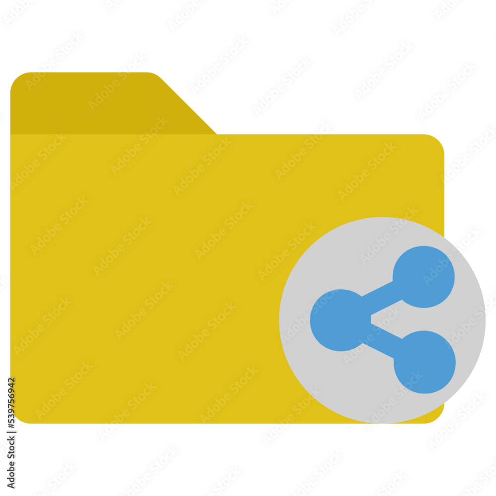share folder icon Stock Vector | Adobe Stock