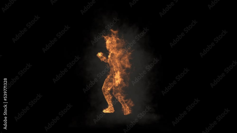 Character Fire,Animation dancing burning, Ghost halloween. included in ...