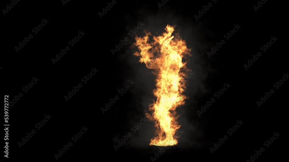 Character Fire,Animation dancing burning, Ghost halloween. included in ...