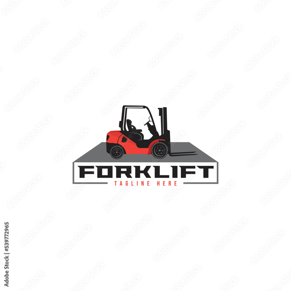 forklift logo vector. forklift icon. vector illustration Stock Vector ...