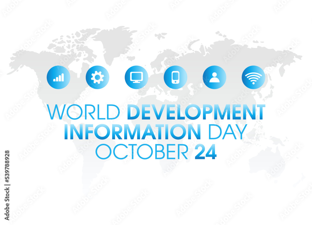 vector graphic of world development information day good for world ...