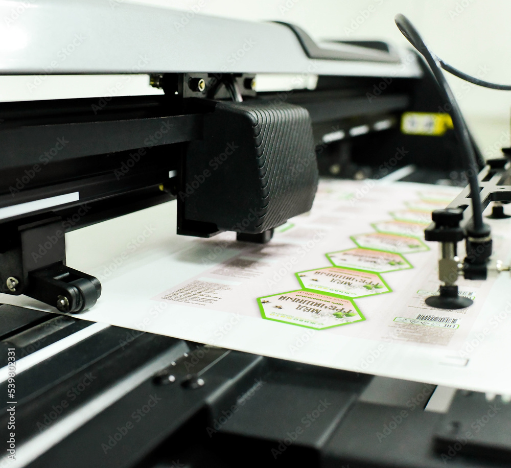 plotter cutting stickers typography polygraphy machine black labels ...