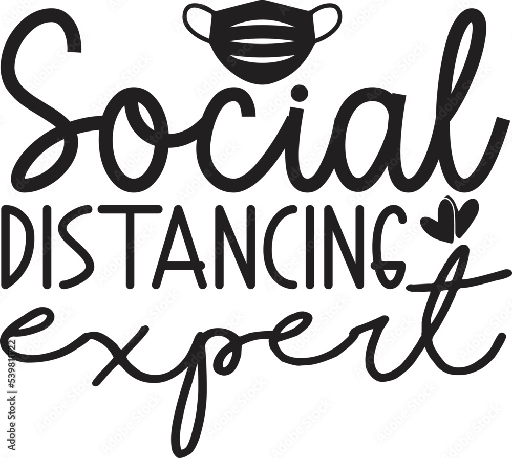 Social Distancing expert Stock Vector | Adobe Stock