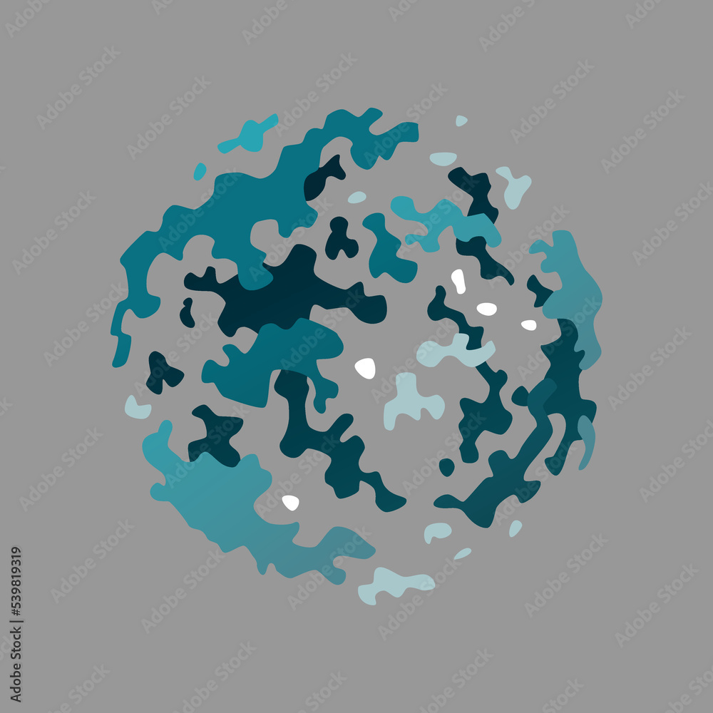 Soap bubble animation element. Ball chemical or water spherical figure ...