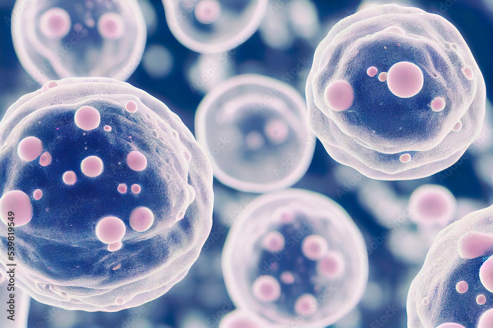 HIV Virus Particles Budding away from T-lymphocytes Cell Membrane Stock ...