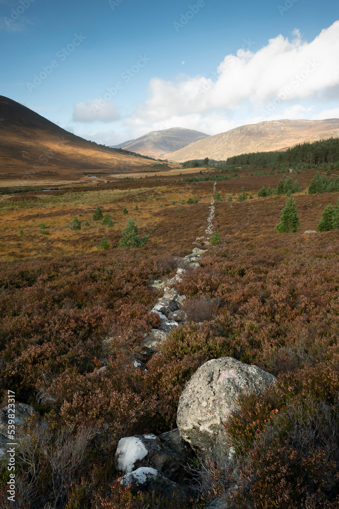 Scottish Highland Mountain scape, featuring the rugged and majestic ...
