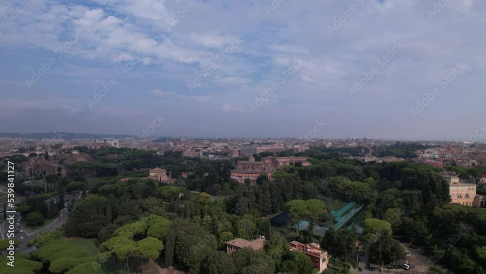 DRONE AERIAL FOOTAGE - Aerial view of the Colosseum in Rome, Italy. The ...