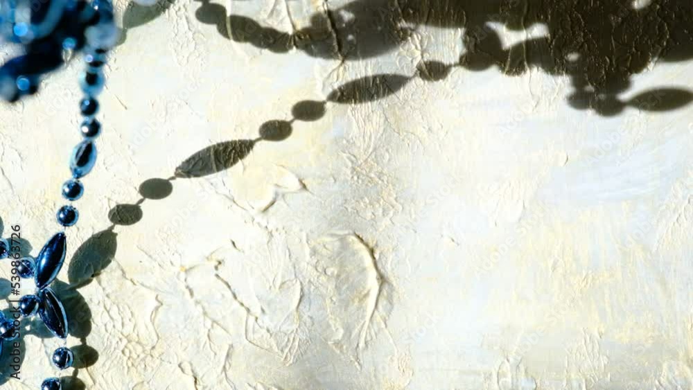 Minimal abstract still life with wine glass and beads as luxury decor ...