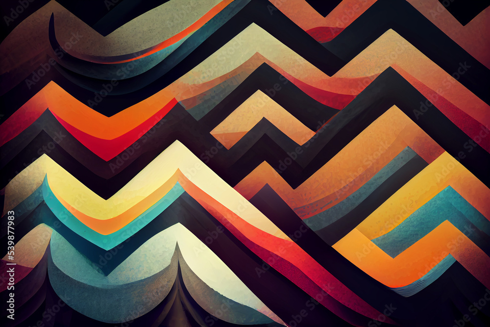 Pattern vector design colorful lines swooping swooshing blocks squares ...