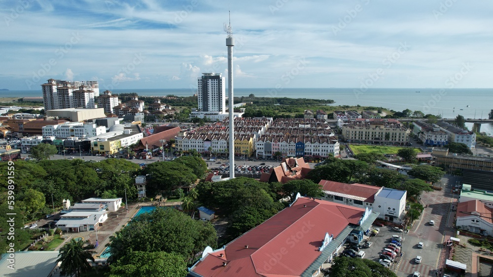 Malacca, Malaysia - October 16, 2022: The Historical Landmark Buildings ...