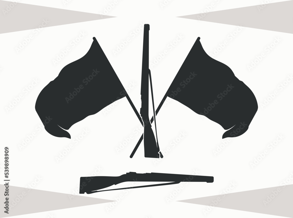 Color Guard Silhouette, Color Guard Svg Stock Vector | Adobe Stock