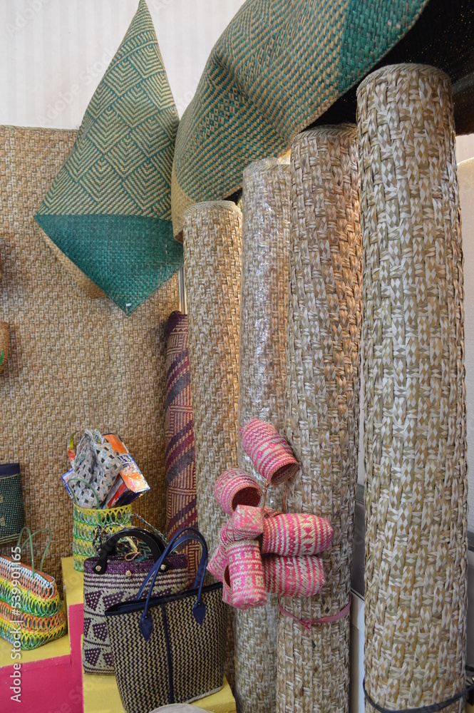 City of Jakarta, Indonesia - june 06th 2014 : exhibition of handicrafts ...