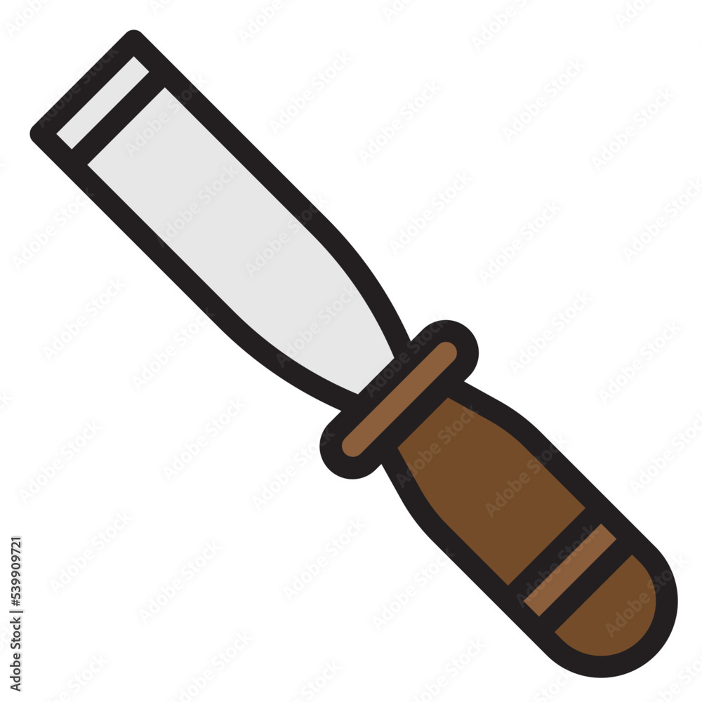 Chisel color line style icon Stock Vector | Adobe Stock