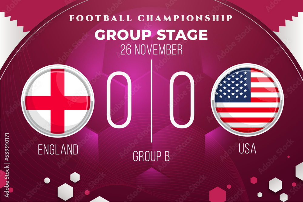 FIFA World Cup 2022. Group stage match results template of world ...