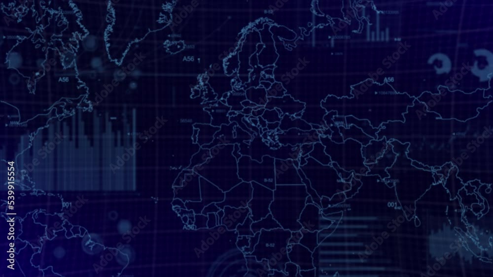Vidéo Stock Data analysis GDP Charts of Hungary Country with graphs ...