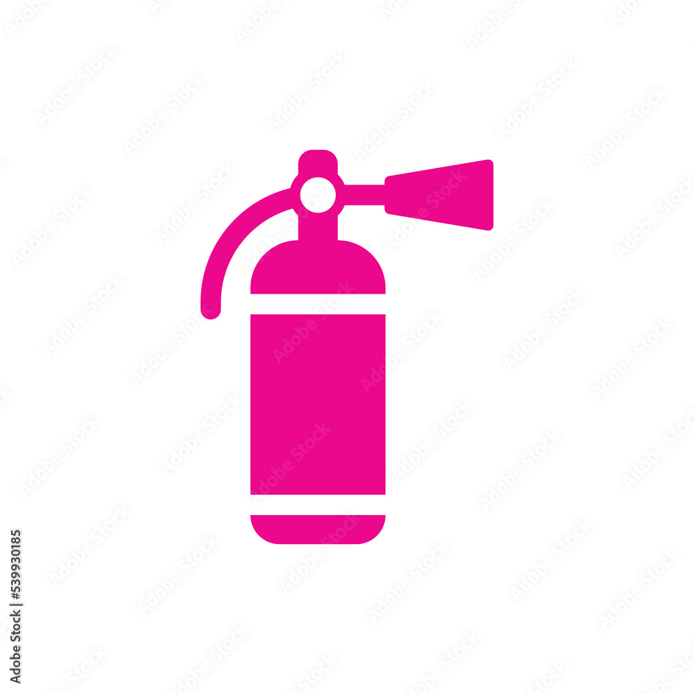 eps10 pink vector Fire Extinguisher abstract solid art icon isolated on ...