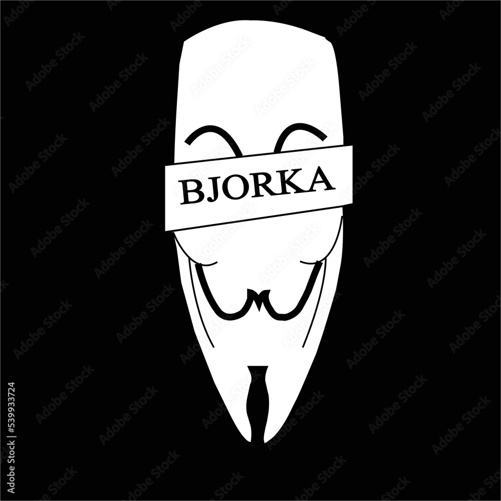 black and white mask illustration Stock Vector | Adobe Stock