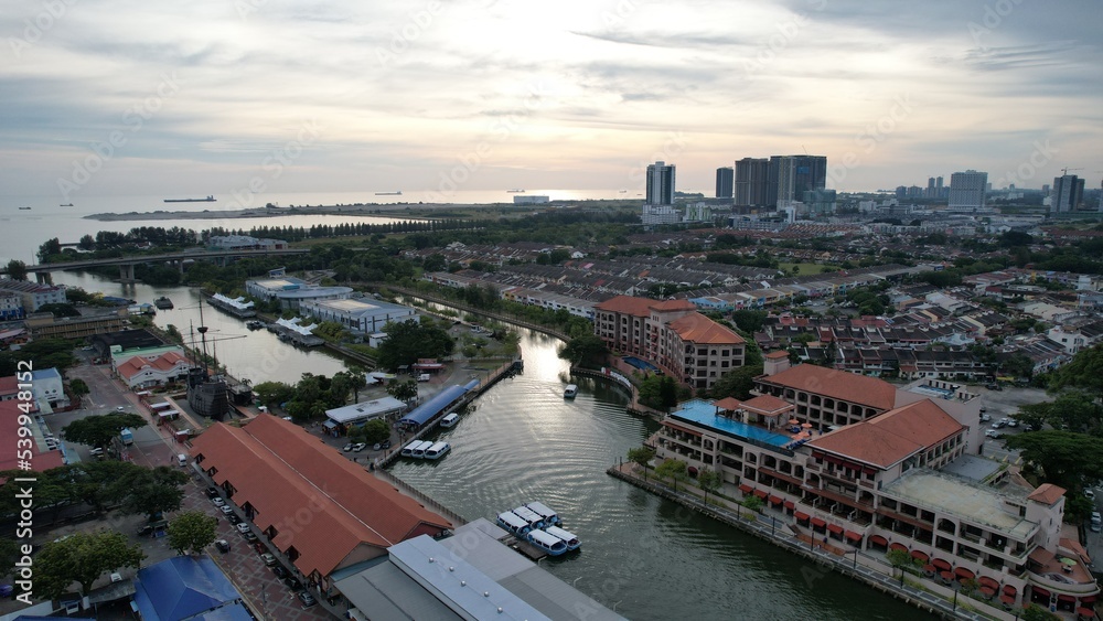 Malacca, Malaysia - October 16, 2022: The Historical Landmark Buildings ...