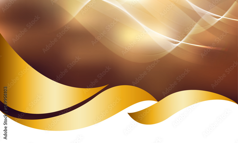 Elegant abstract gold background with light and bokeh effect. Stock ...