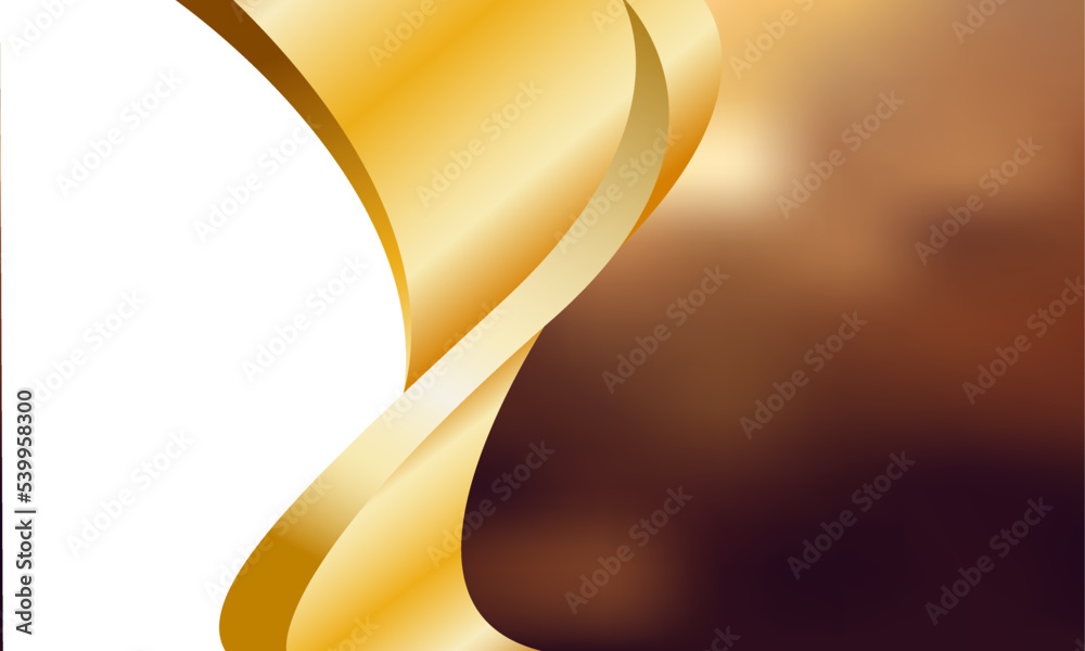 Elegant abstract gold background with light and bokeh effect. Stock Vector | Adobe Stock