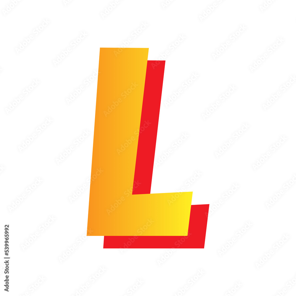 Letter l, comic style typeface with transparent background. png file ...