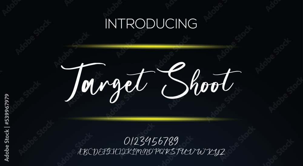 TARGET SHOOT Signature Font Calligraphy Logotype Script Font Type Font ...