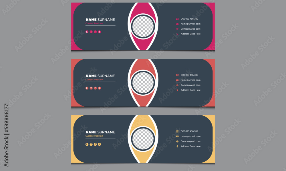 New unique blue elegant minimal clean company creative corporate modern ...