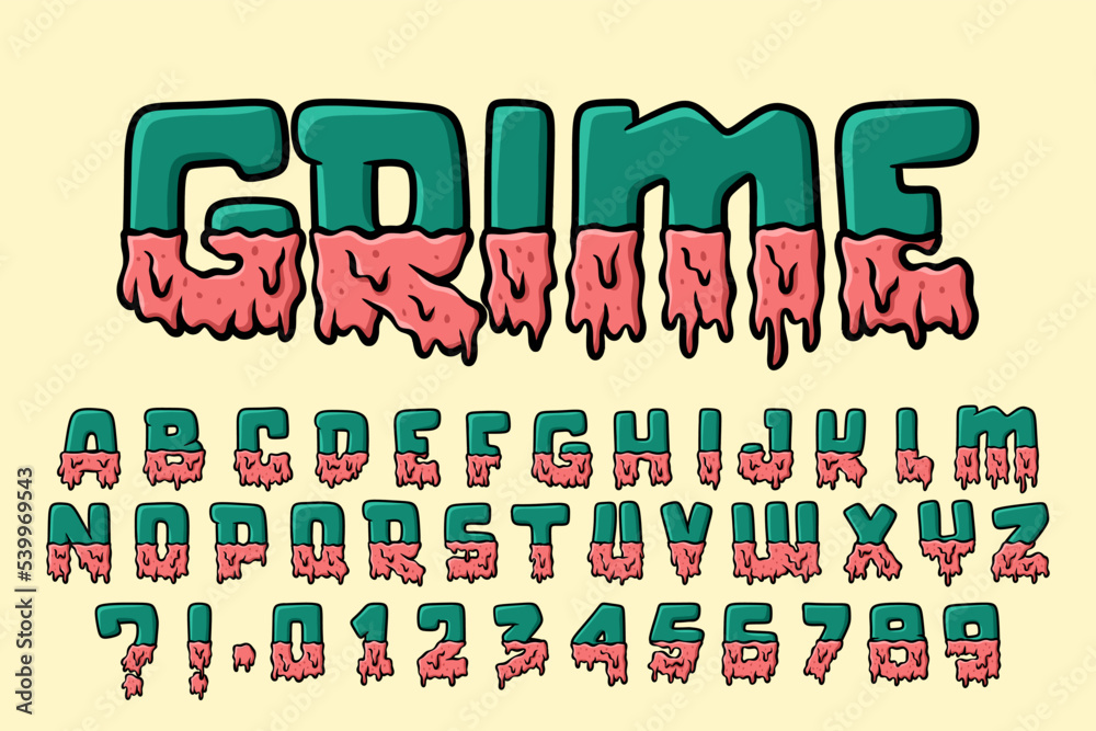 Melting Graffiti Letters