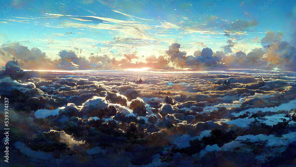 Anime scenery background store