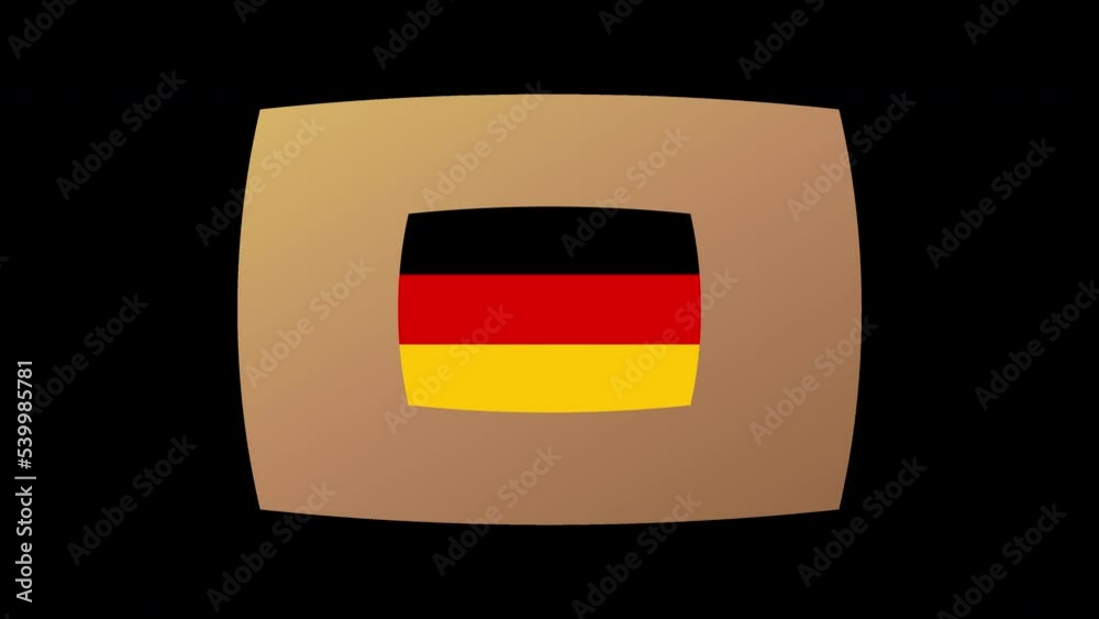 germany flag presentation animation set. Flags of the country ...
