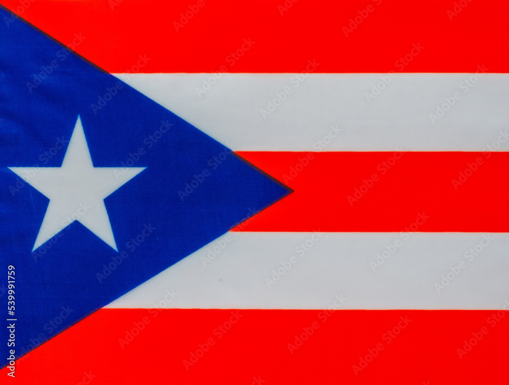 The national flag of Puerto Rico.A symbol of independence and freedom ...