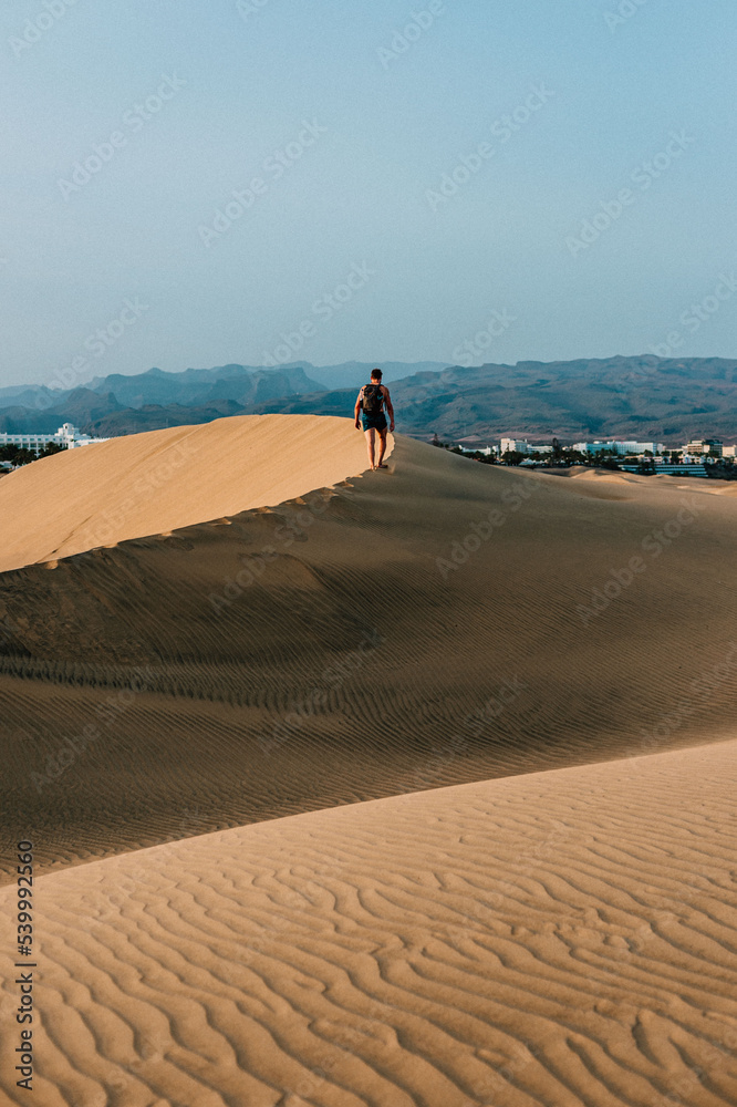 Playa. Paisajes de playa de Gran Canaria, España. Viaje por la costa ...