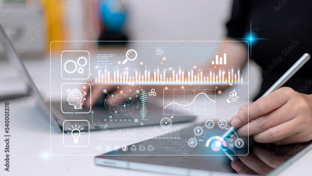 Data scientists. Man programmer using laptop analyzing and development ... Data scientists. Man programmer using laptop analyzing and development ...