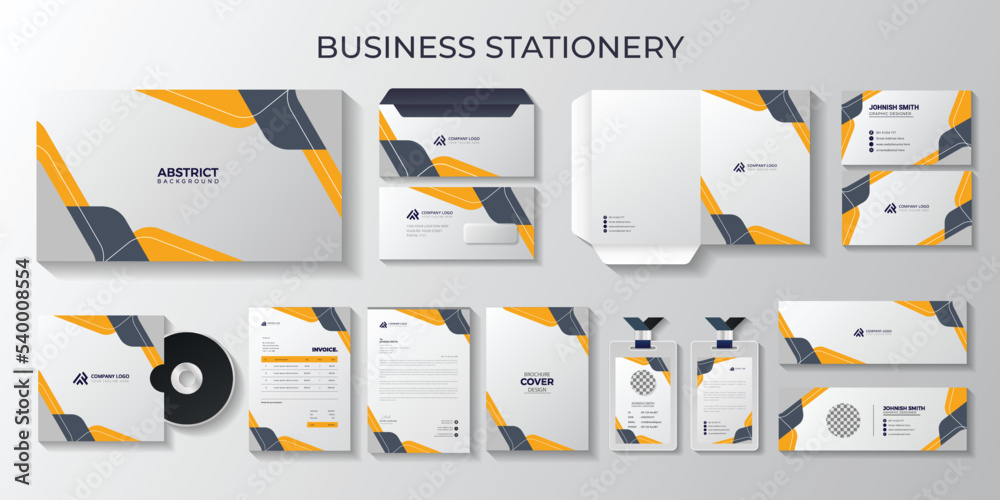 professional business stationery and identity, branding, Presentation ...