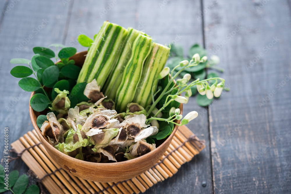 Moringa, Moringa oleifera leaves, Moringa seed,flowers and leaves of ...