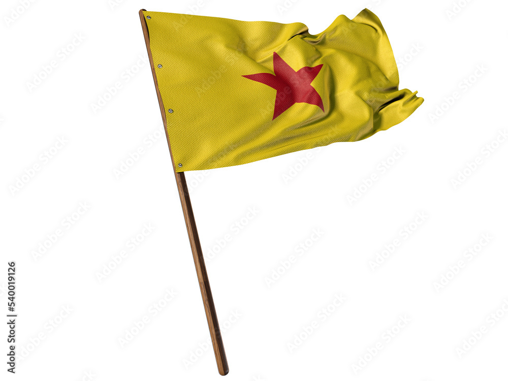 Flag of Mohéli (Oficjalna flaga wyspy Moheli ve takımadalar Komorów ...