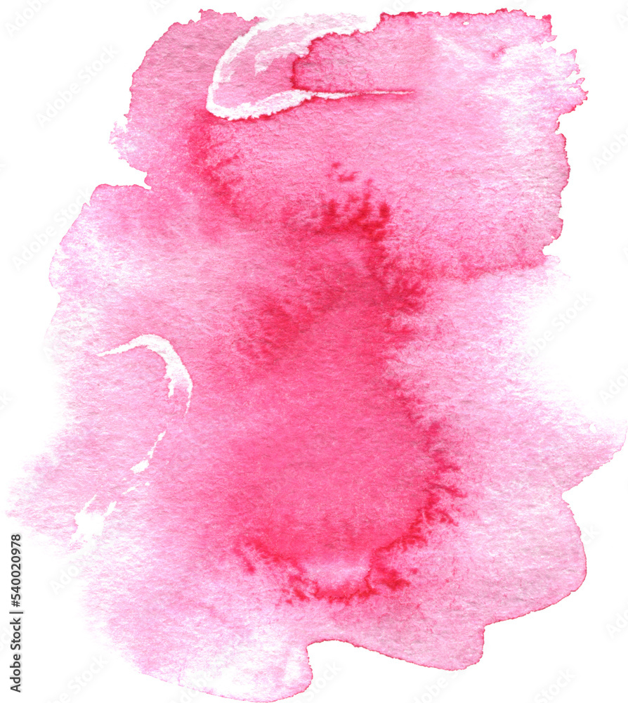 Pink Watercolor Hand-Painted Stain Stock Illustration | Adobe Stock
