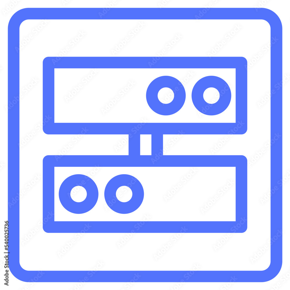 data center database servers line icon Stock Vector | Adobe Stock