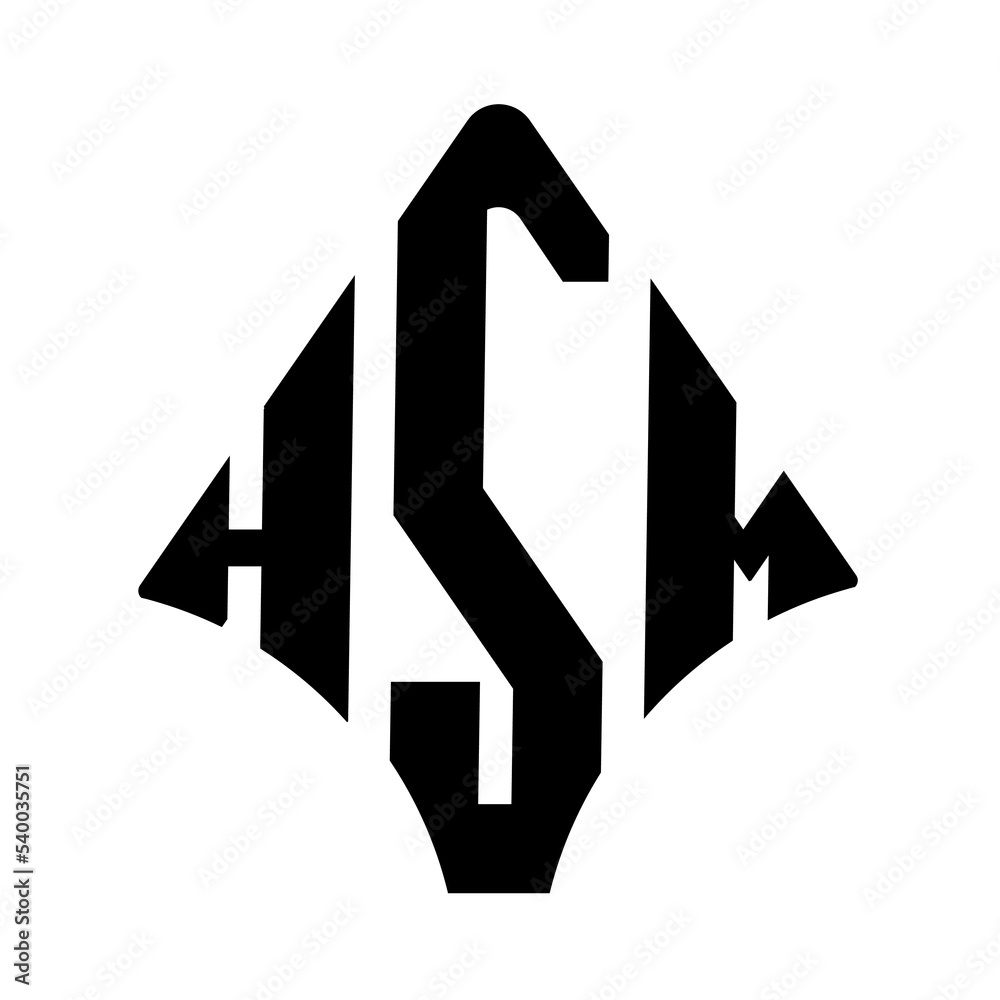 HSN logo. HSN logo letter logo design vector image. HSN letter logo ...