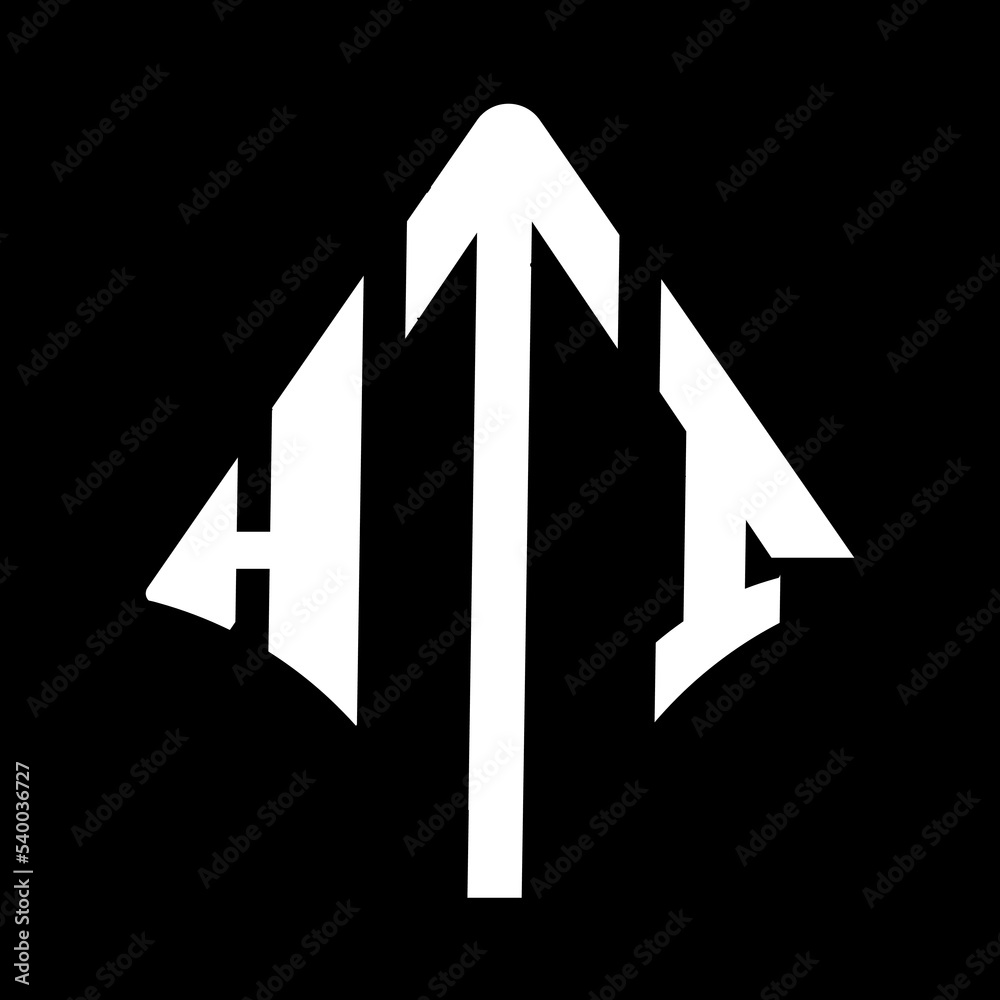 HTI logo. HTI logo letter logo design vector image. HTI letter logo ...