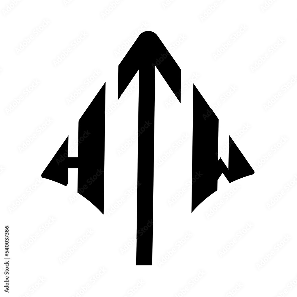 HTW logo. HTW logo letter logo design vector image. HTW letter logo ...
