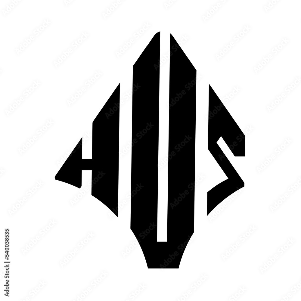 HUS logo. HUS logo letter logo design vector image. HUS letter logo ...