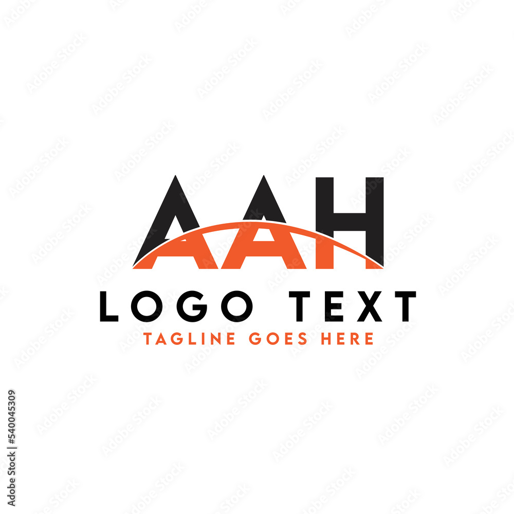 Vetor de Letter AAH logo design vector template, AAH logo do Stock ...
