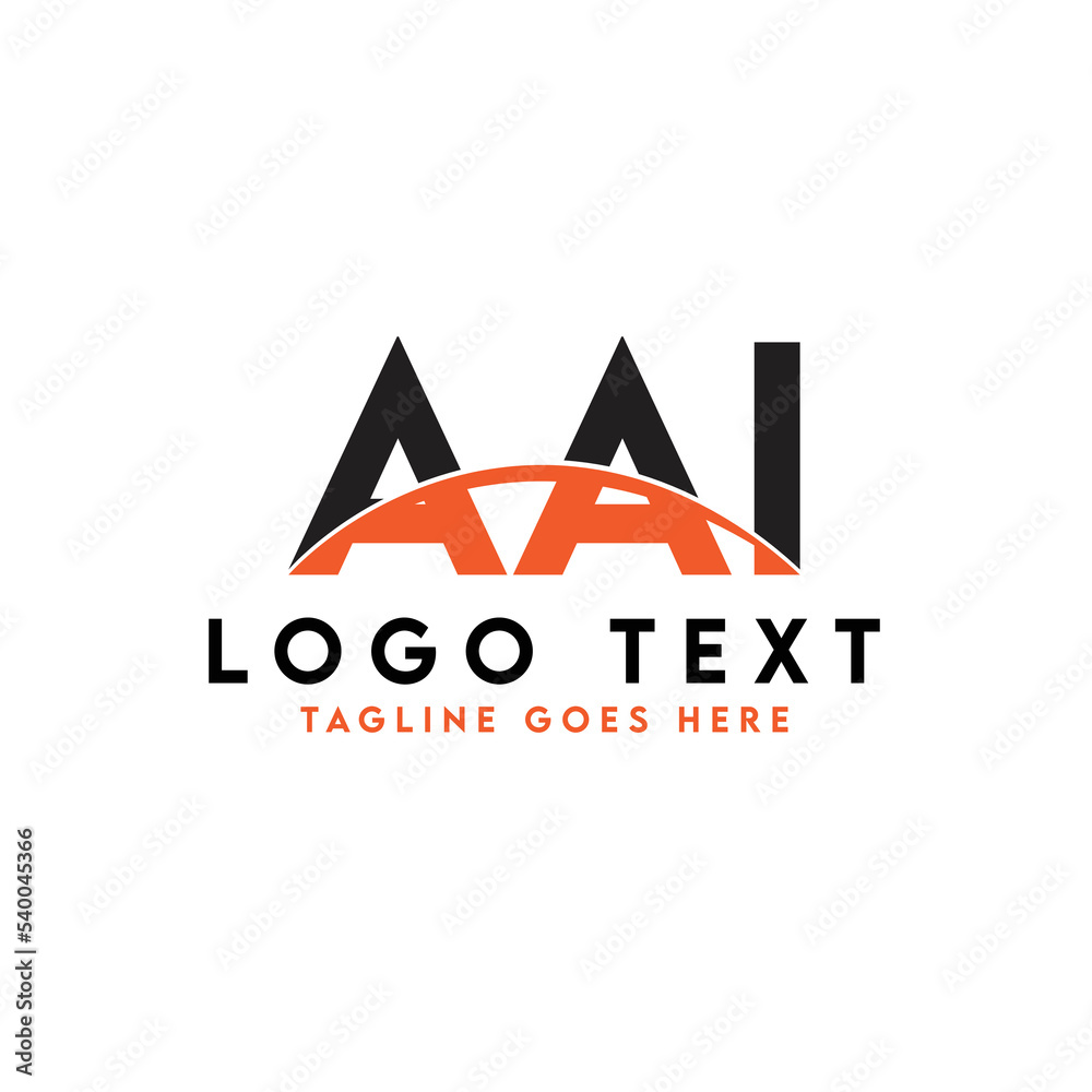 Letter AAI logo design vector template, AAI logo Stock Vector | Adobe Stock