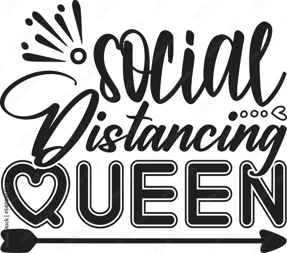 Social Distancing Queen Stock Vector | Adobe Stock